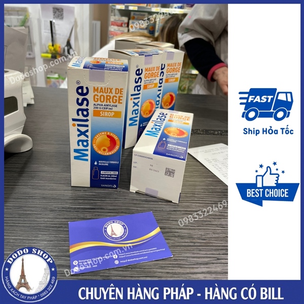 Siro Maxilase Pháp dành cho trẻ từ 6 tháng tuổi và người lớn - dodoshop