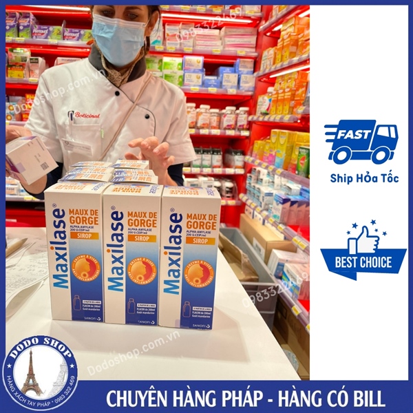 Siro Maxilase Pháp dành cho trẻ từ 6 tháng tuổi và người lớn - dodoshop